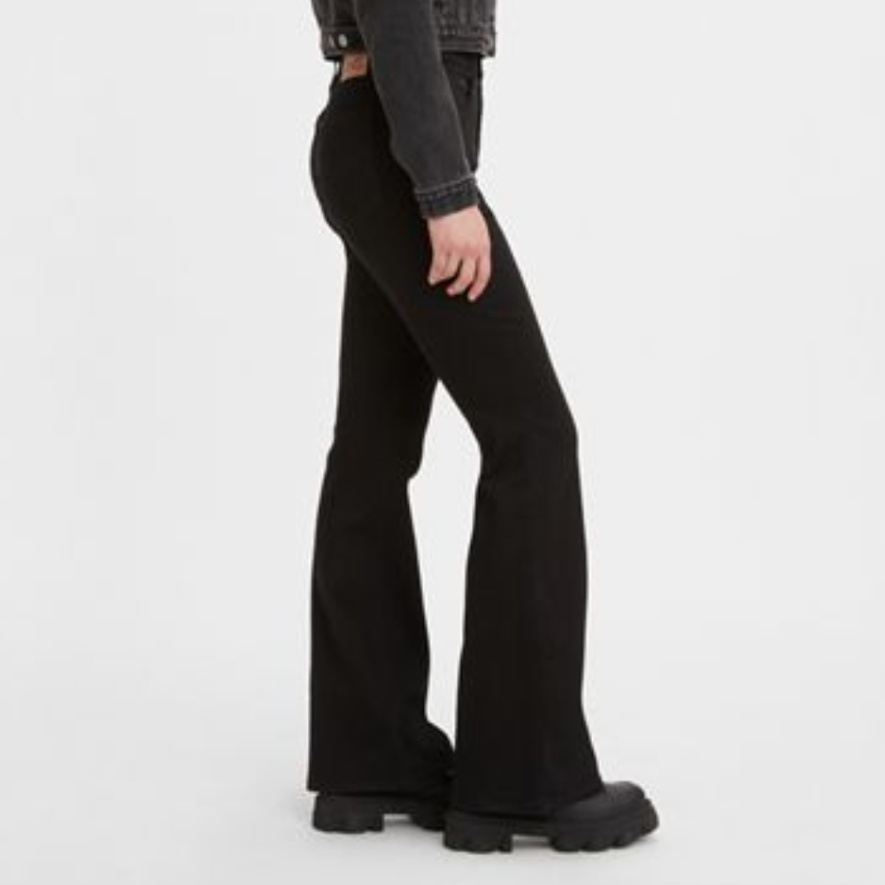 Calça Feminina Levi's 726 High Rise Preto - Ref.A34100007 - Badana