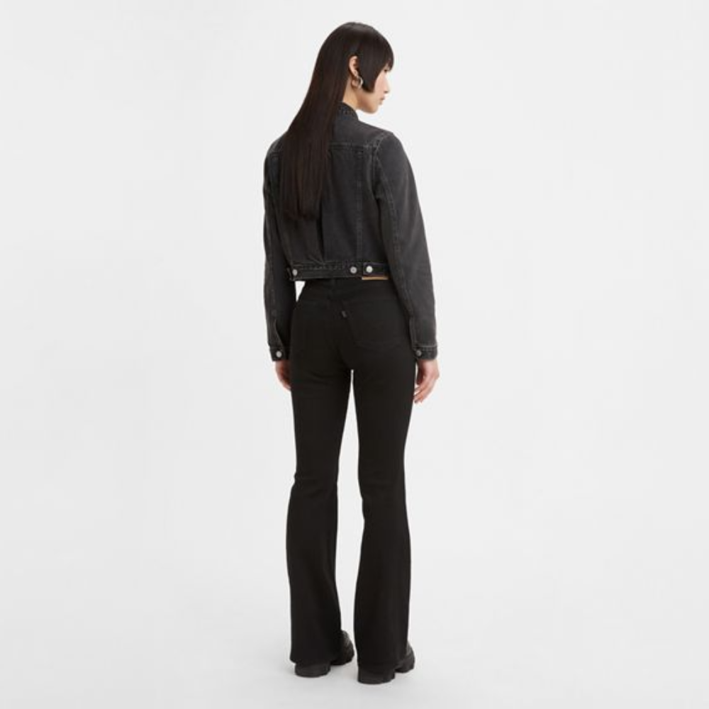 Calça Feminina Levi's 726 High Rise Preto - Ref.A34100007 - Badana