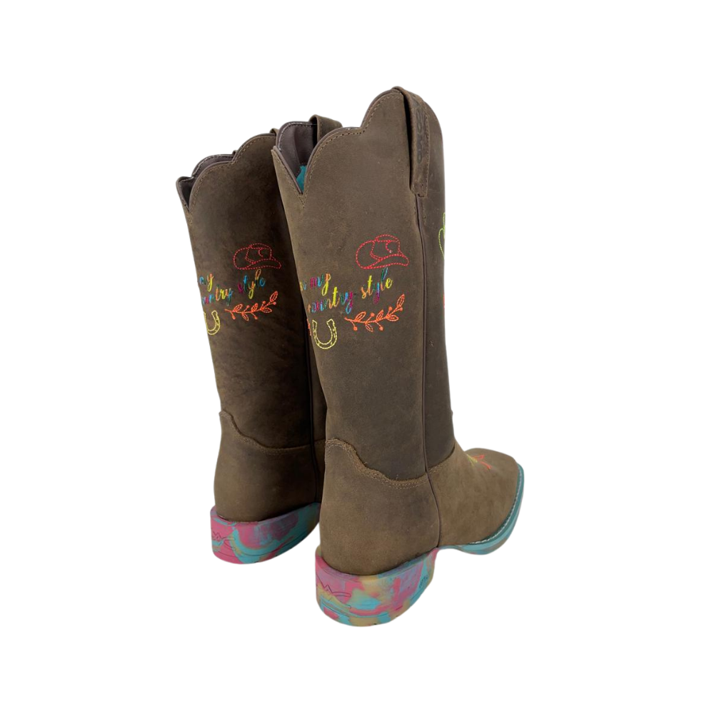 Bota Texana Feminina Jácomo Crazy Havana - Ref. 4891/UFJ - Badana