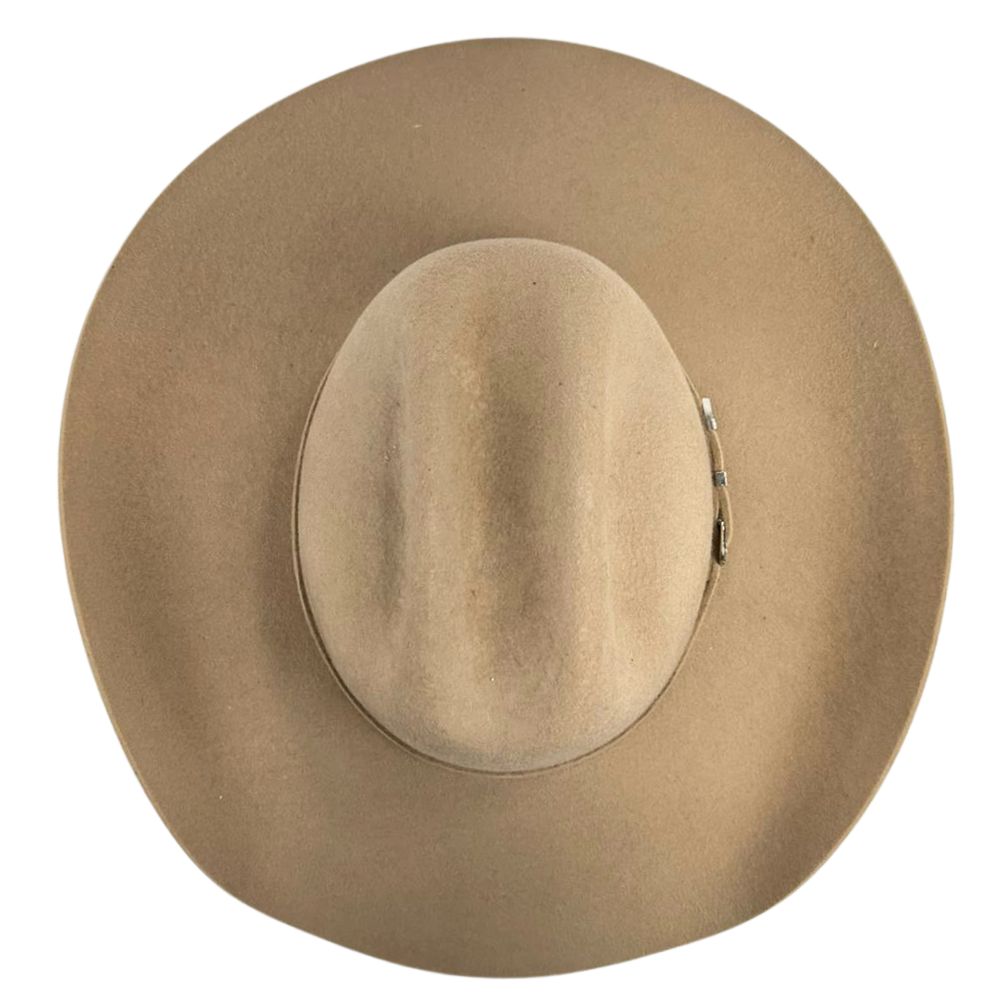 Chapéu Country Stetson Caramelo De Feltro Com Carneira Em Couro Ref ...