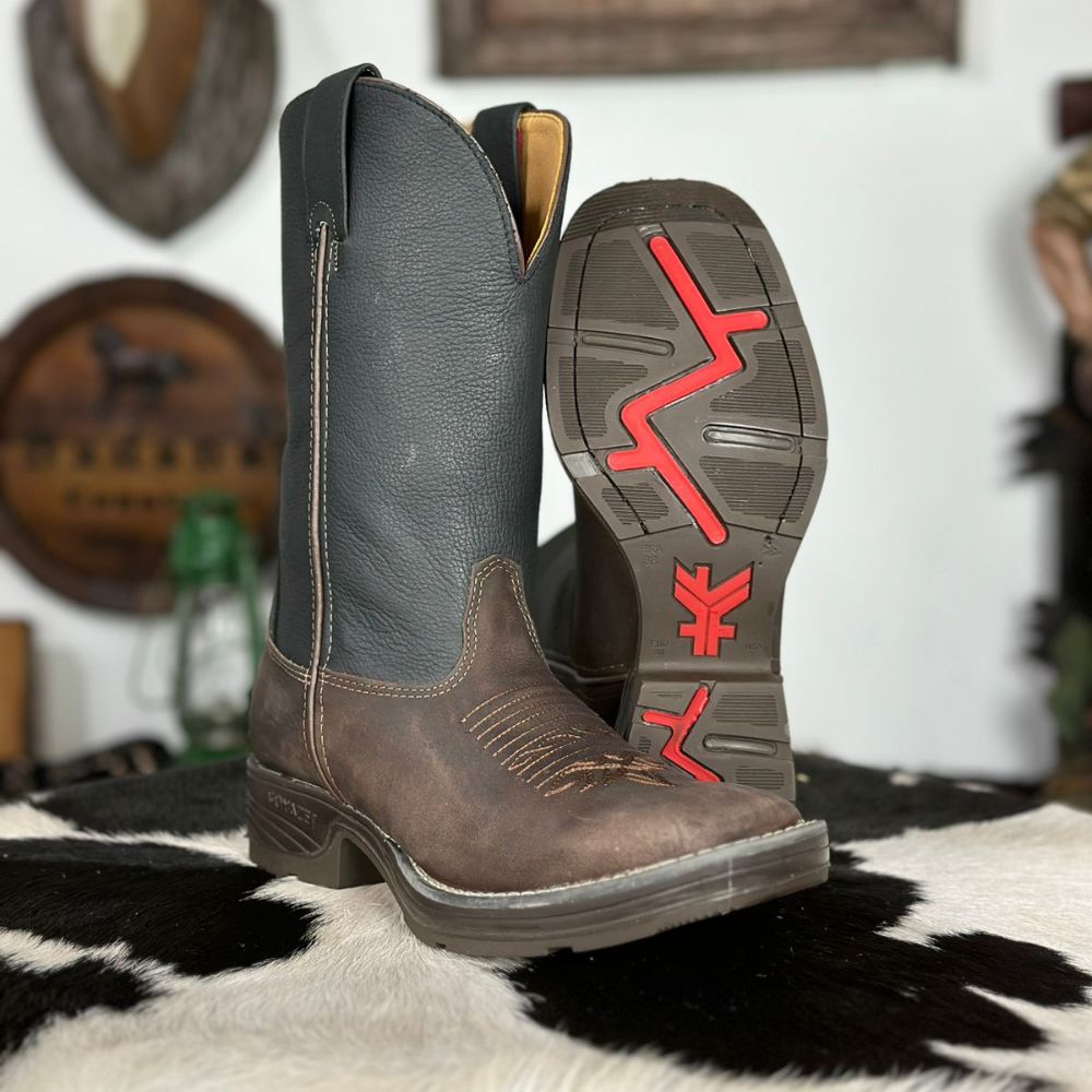 Bota Texana Masculina Goyazes Dallas Café Solado Jump Ref: 203058-CJ ...
