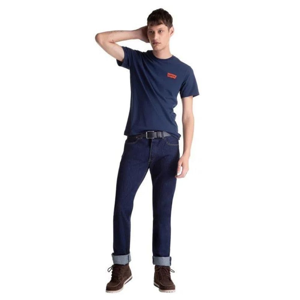 Calça Masculina Levi's Jeans Azul 501 Original Ref 005010115 - Badana