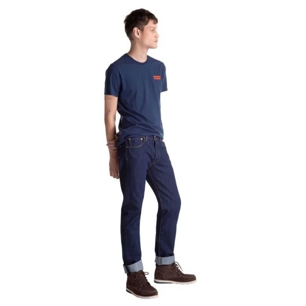 Calça Masculina Levi's Jeans Azul 501 Original Ref 005010115 - Badana