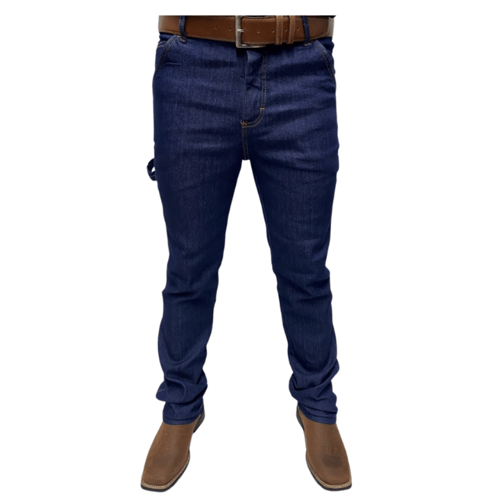 Calça Masculina Carpinteira Terra de Rodeio Azul Escuro - Badana