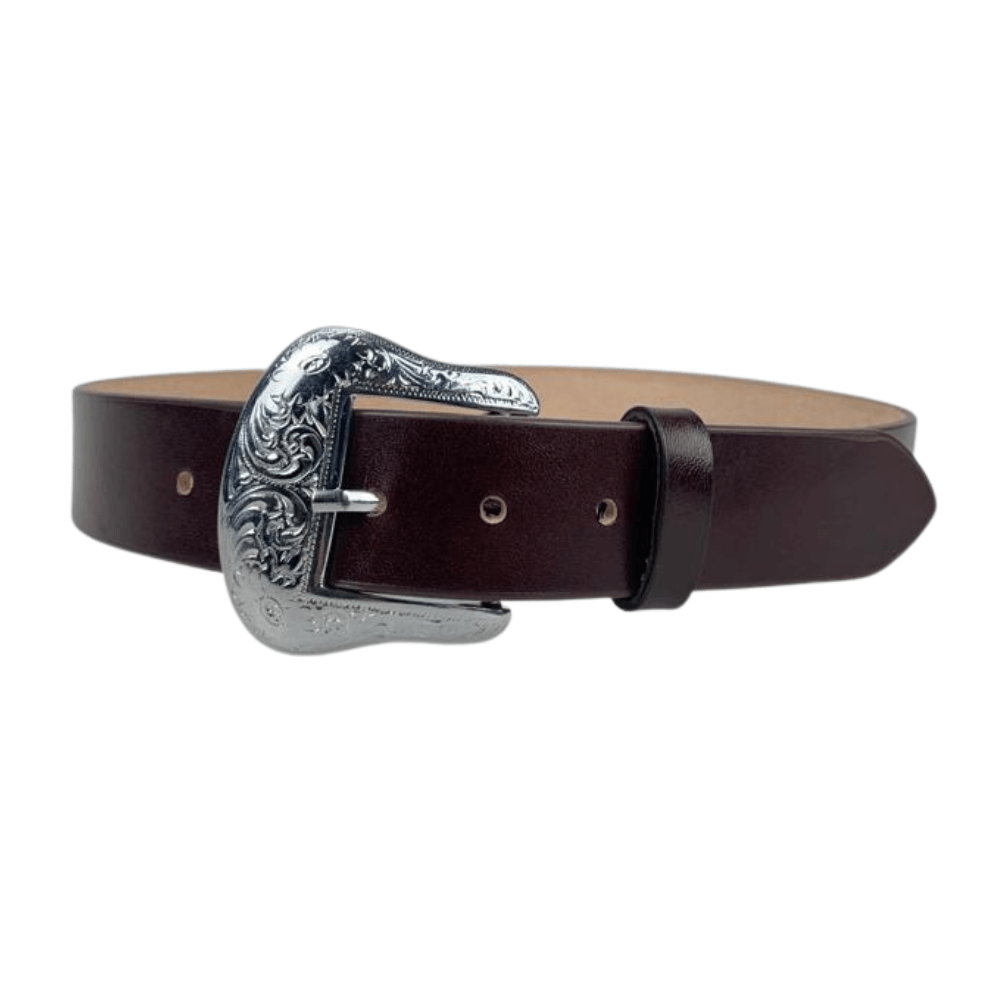 Cinto Unissex Pyramid Country Marrom Liso - Ref. 300 - Badana