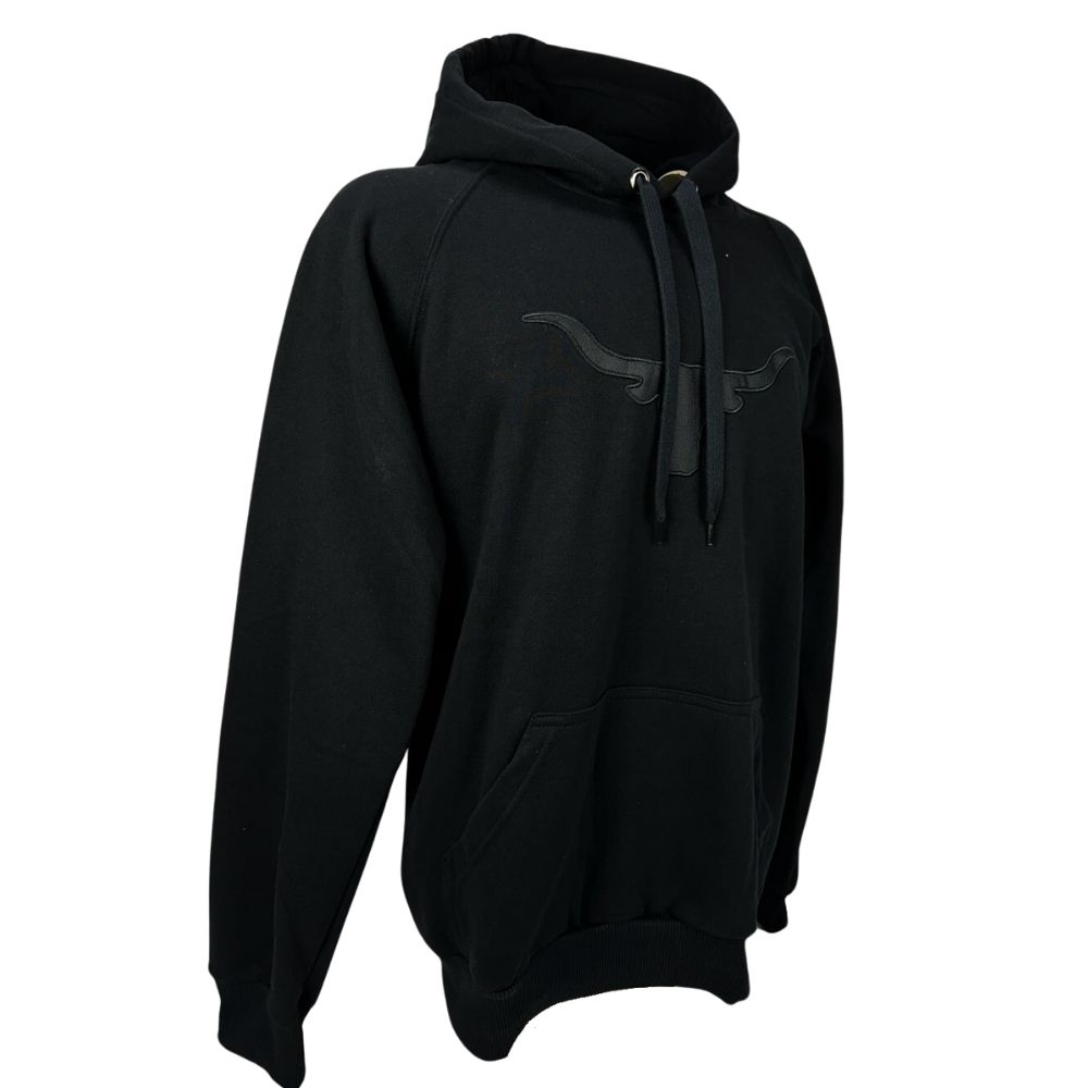 Moletom Masculino Longhorn Truck Manga Longa Modelo Canguru Preto Com ...