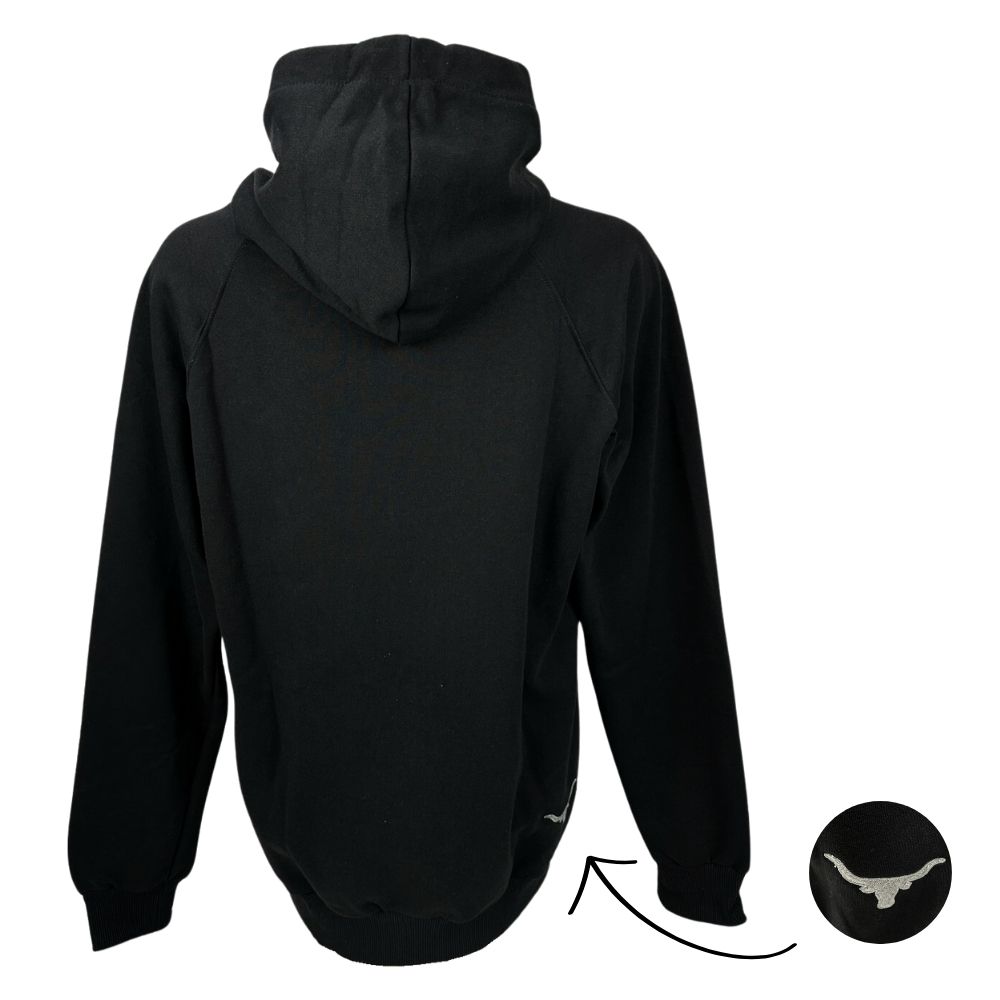 Moletom Masculino Longhorn Truck Manga Longa Modelo Canguru Preto Com ...