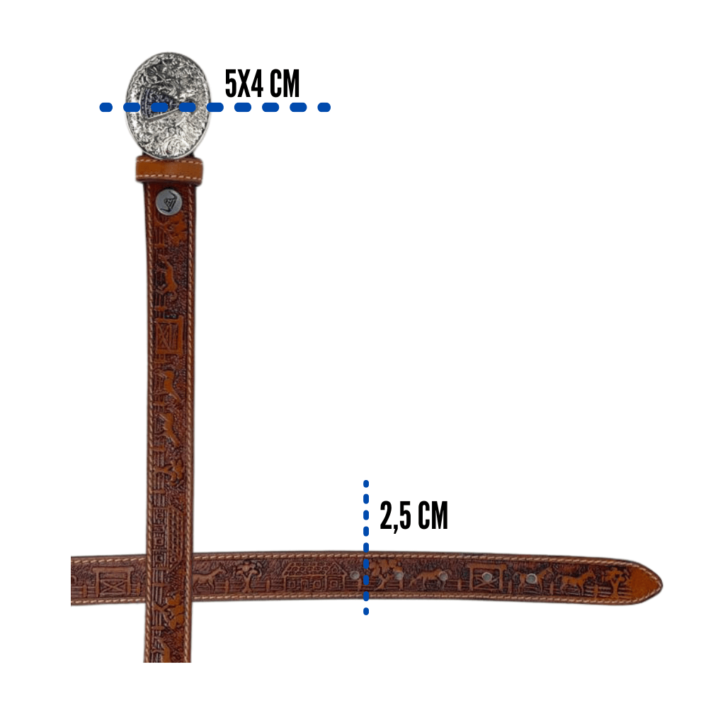 Cinto Infantil Pyramid Country Várias Fivelas - Ref. PY-501 - Escolha a ...