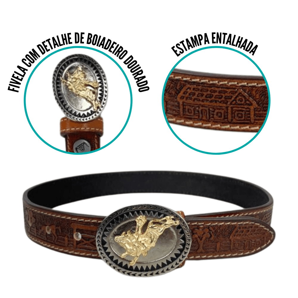 Cinto Infantil Pyramid Country Várias Fivelas - Ref. PY-501 - Escolha a ...