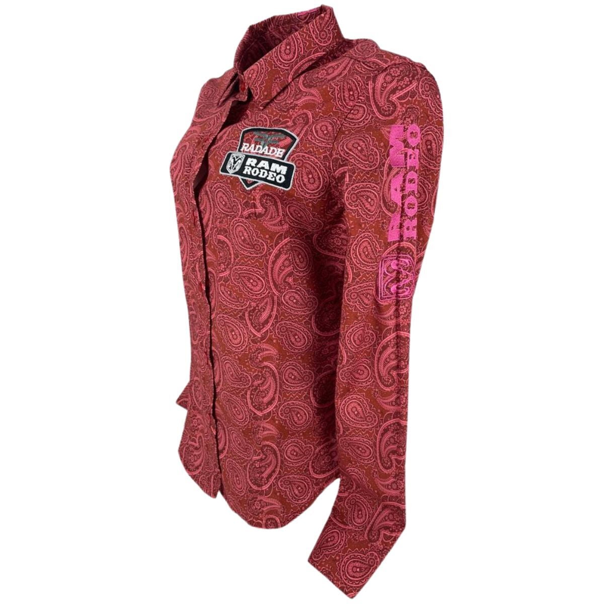 Camisa Feminina Radade ML Prin Ram Rodeo Estampada Bordada - Badana