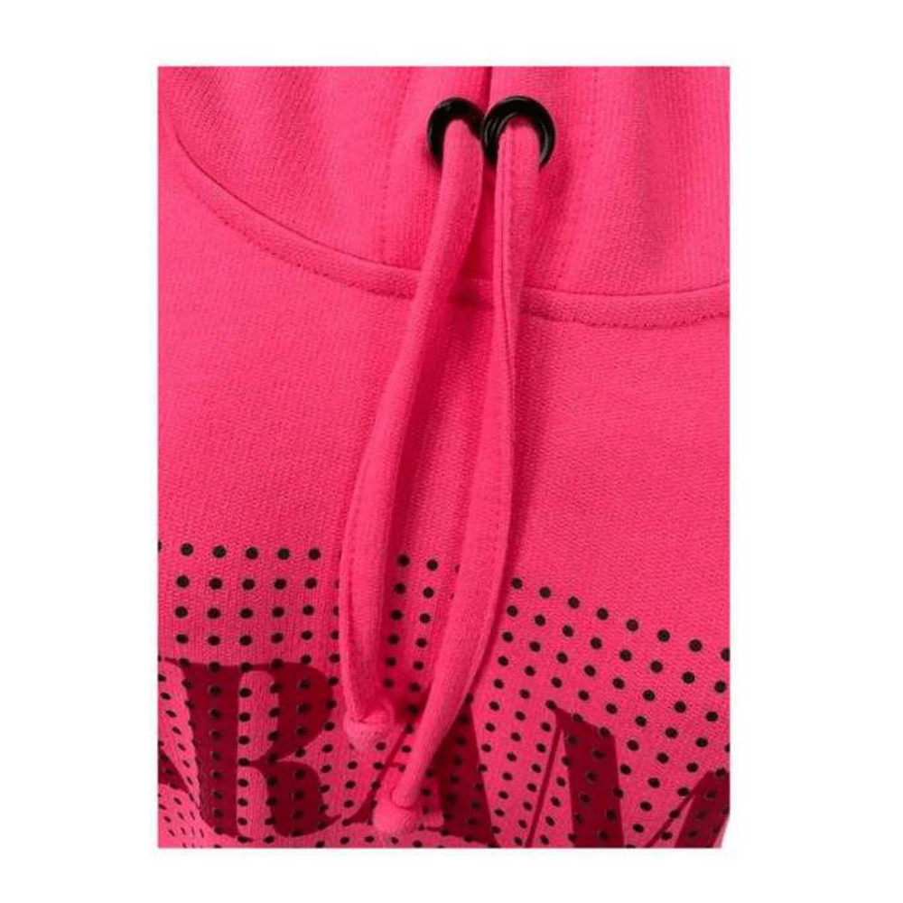 Moletom Feminino Arame Rosa Fluor Com Capuz - Ref. 000608 - Badana
